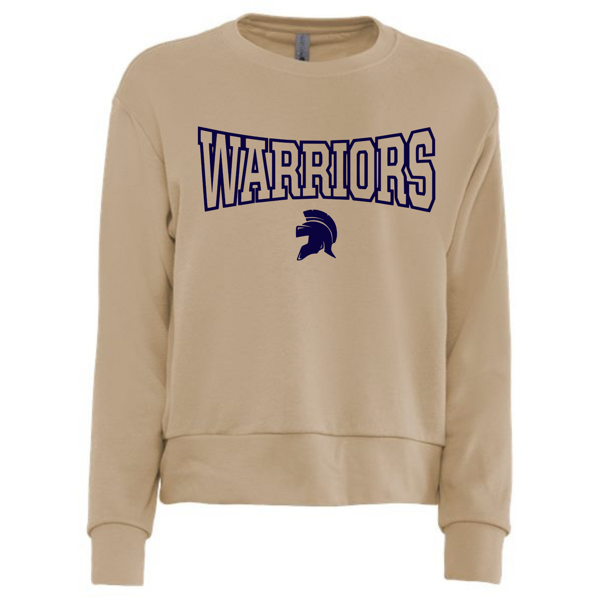 Warrior Block Next Level Womens Laguna Tan Sweatshirt – Sioux Center ...