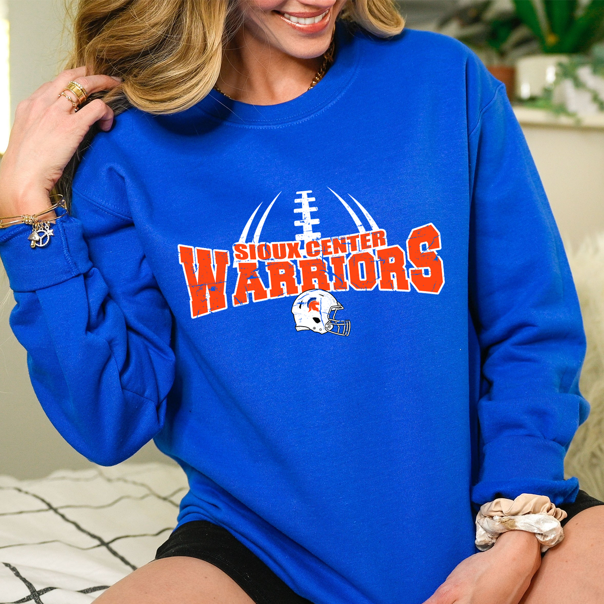 Warriors Football Helmet Sweatshirt – Sioux Center Warriors