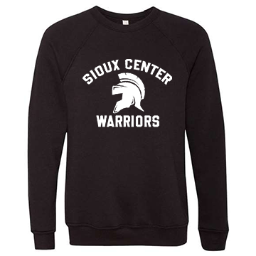 BELLA CANVAS RAGLAN STYLE SWEATSHIRT – Sioux Center Warriors