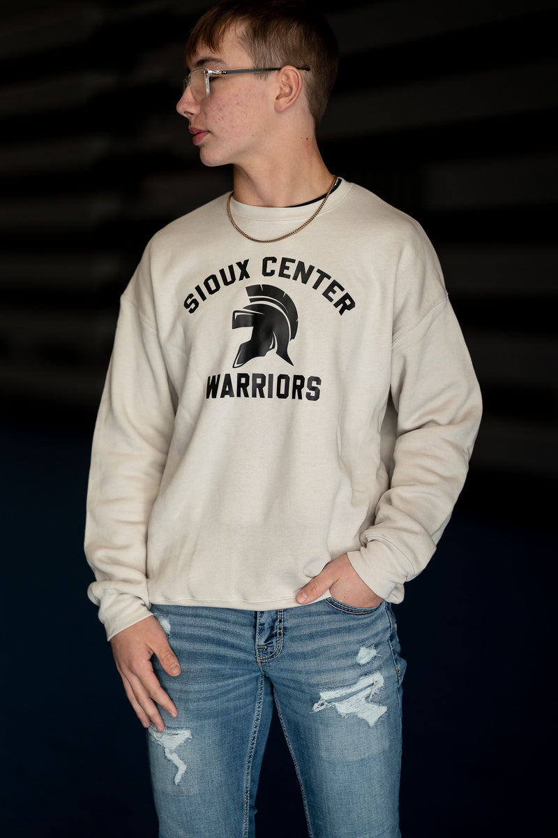 WARRIORS NEUTRAL HEATHER DUST SWEATSHIRT – Sioux Center Warriors